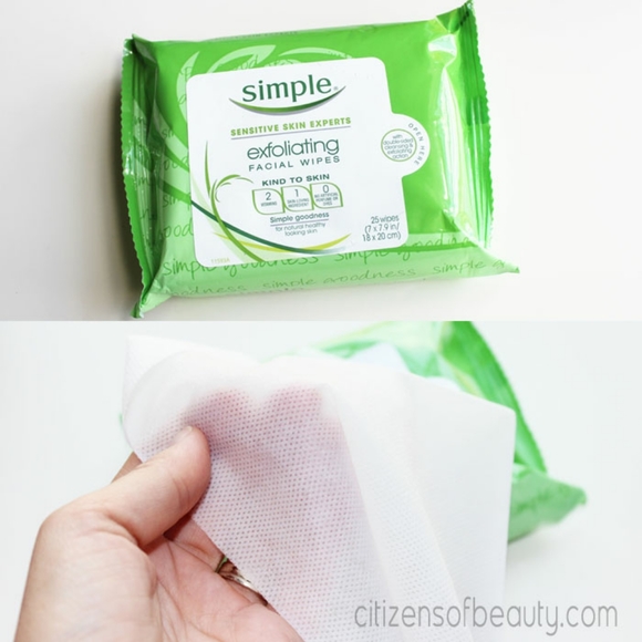 Simple | Makeup | 52 New Simple Exfoliating Facial Wipes 25ct | Poshmark